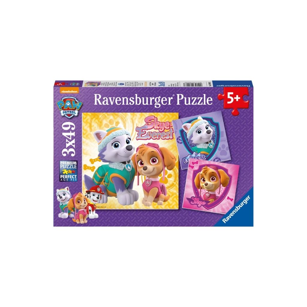 Puzzle- Paw Patrol, Skye dhe Everest 3x49p - Hamleys