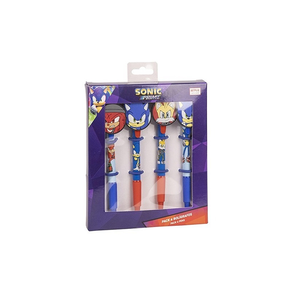 Set , 4 Stilolapsa Sonic - Hamleys