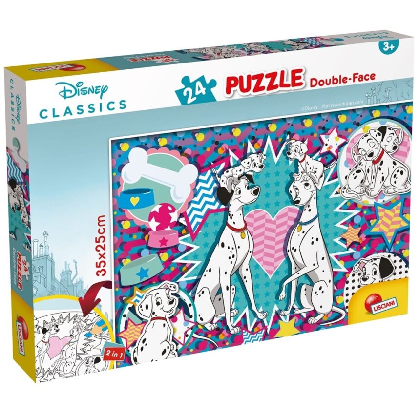 Puzzle- 101 Dalmatet 24 cp - Hamleys